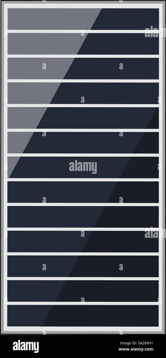 grid solar panels cartoon vector illustration Stock Vector Image & Art ...