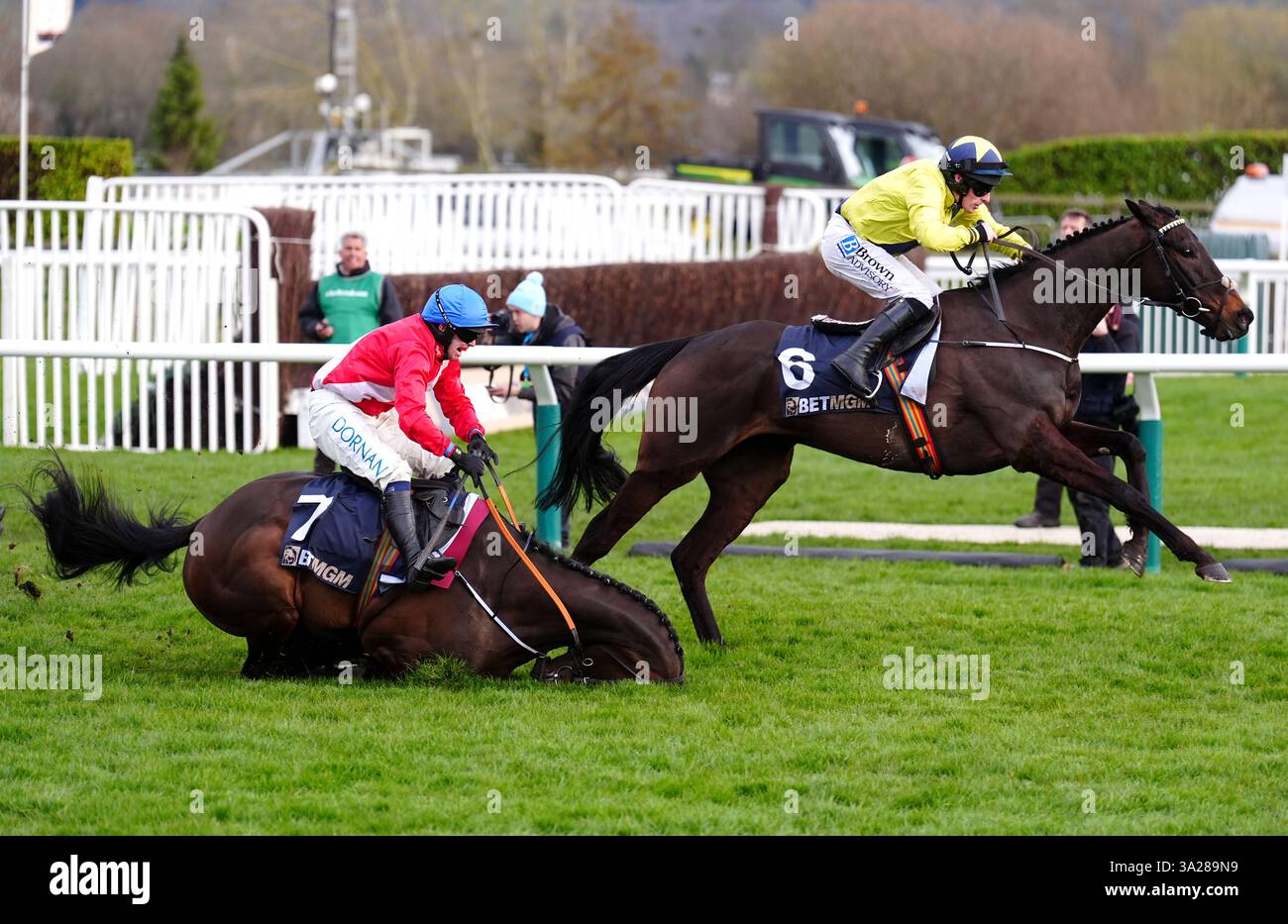 Marine Nationale ridden by Sean Flanagan (right) on their way to ...