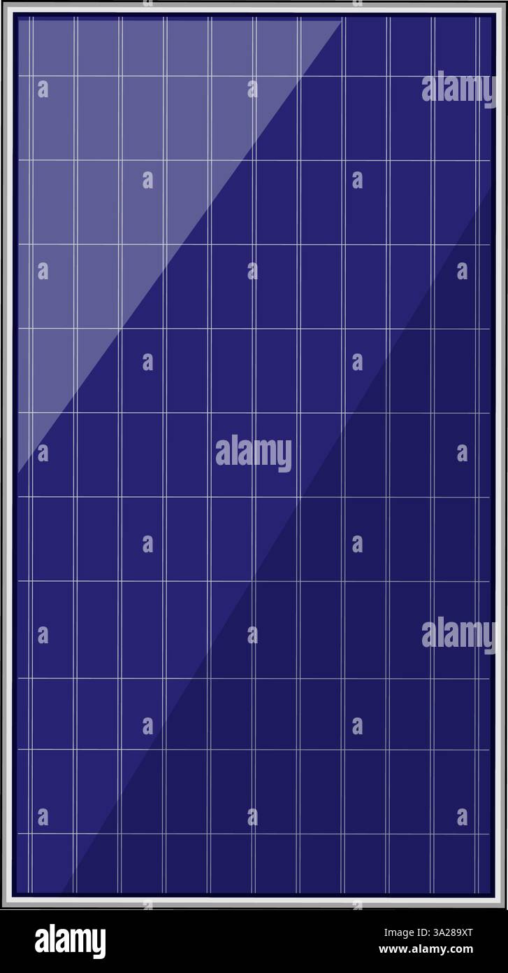 renewable solar panels cartoon vector illustration Stock Vector Image ...