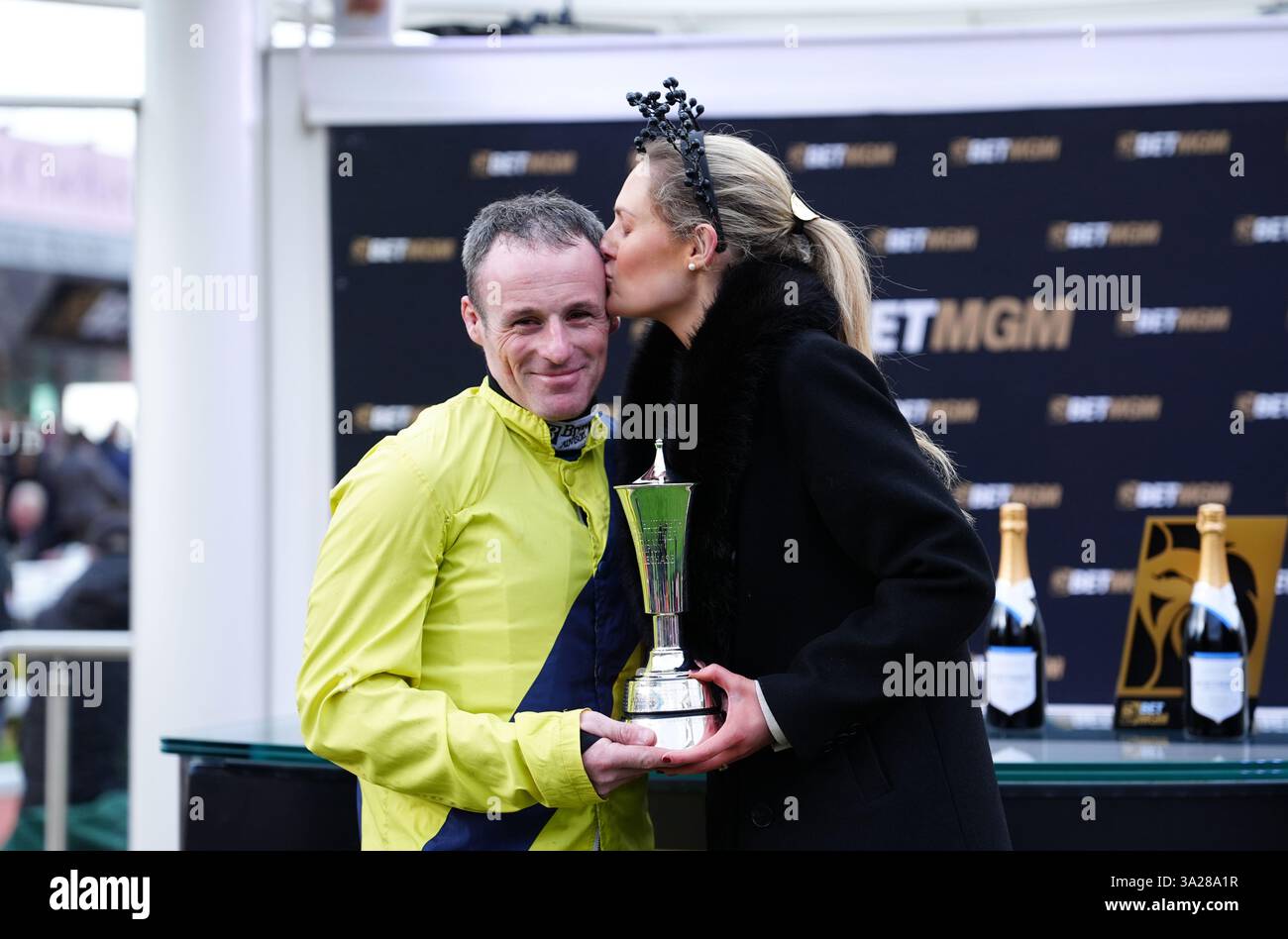 Sean Flanagan and Lauren Flanagan celebrate with the trophy after ...
