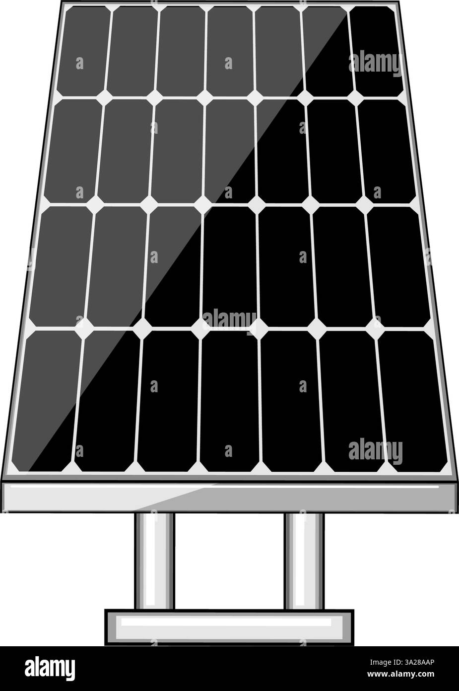 efficiency solar panels cartoon vector illustration Stock Vector Image & Art - Alamy