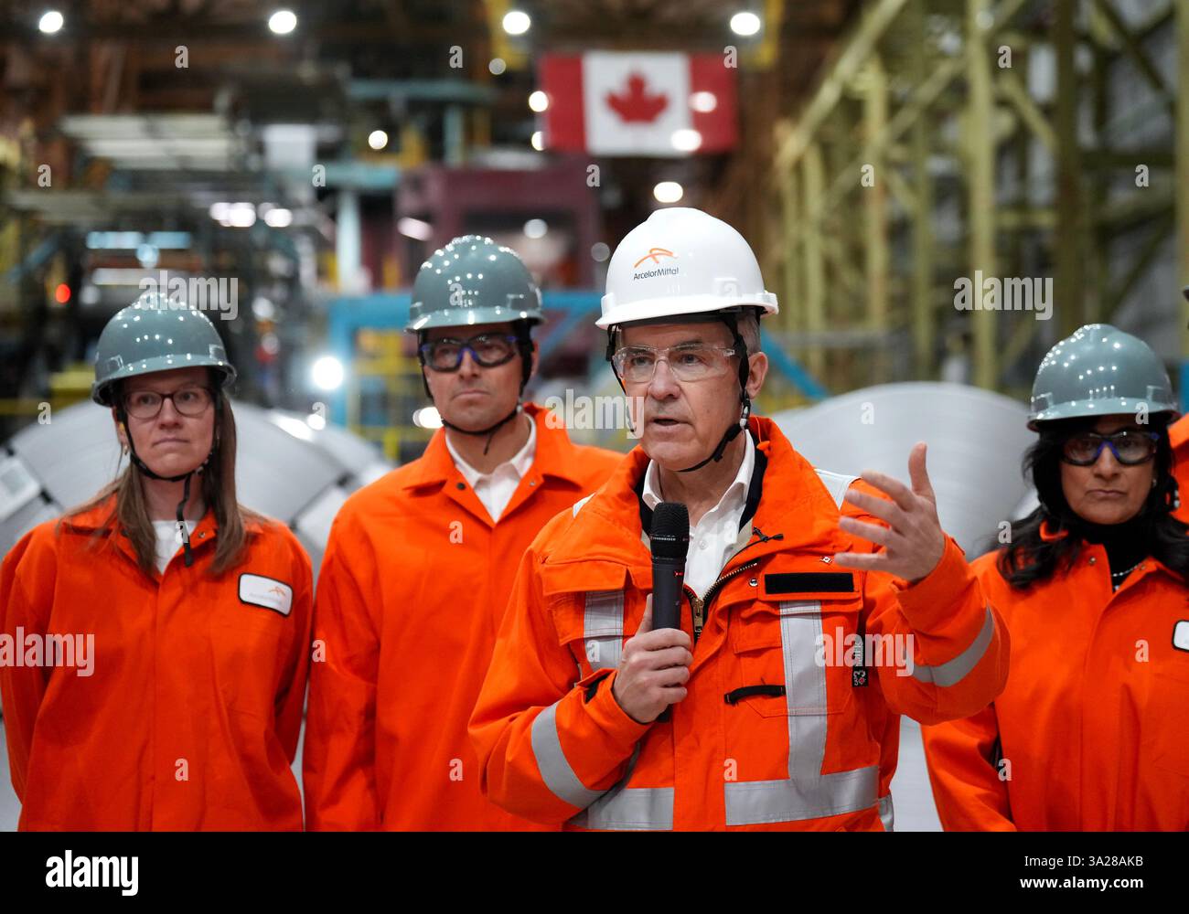 Hamilton, Canada. 12th Mar, 2025. Canadian Prime Minister designate ...