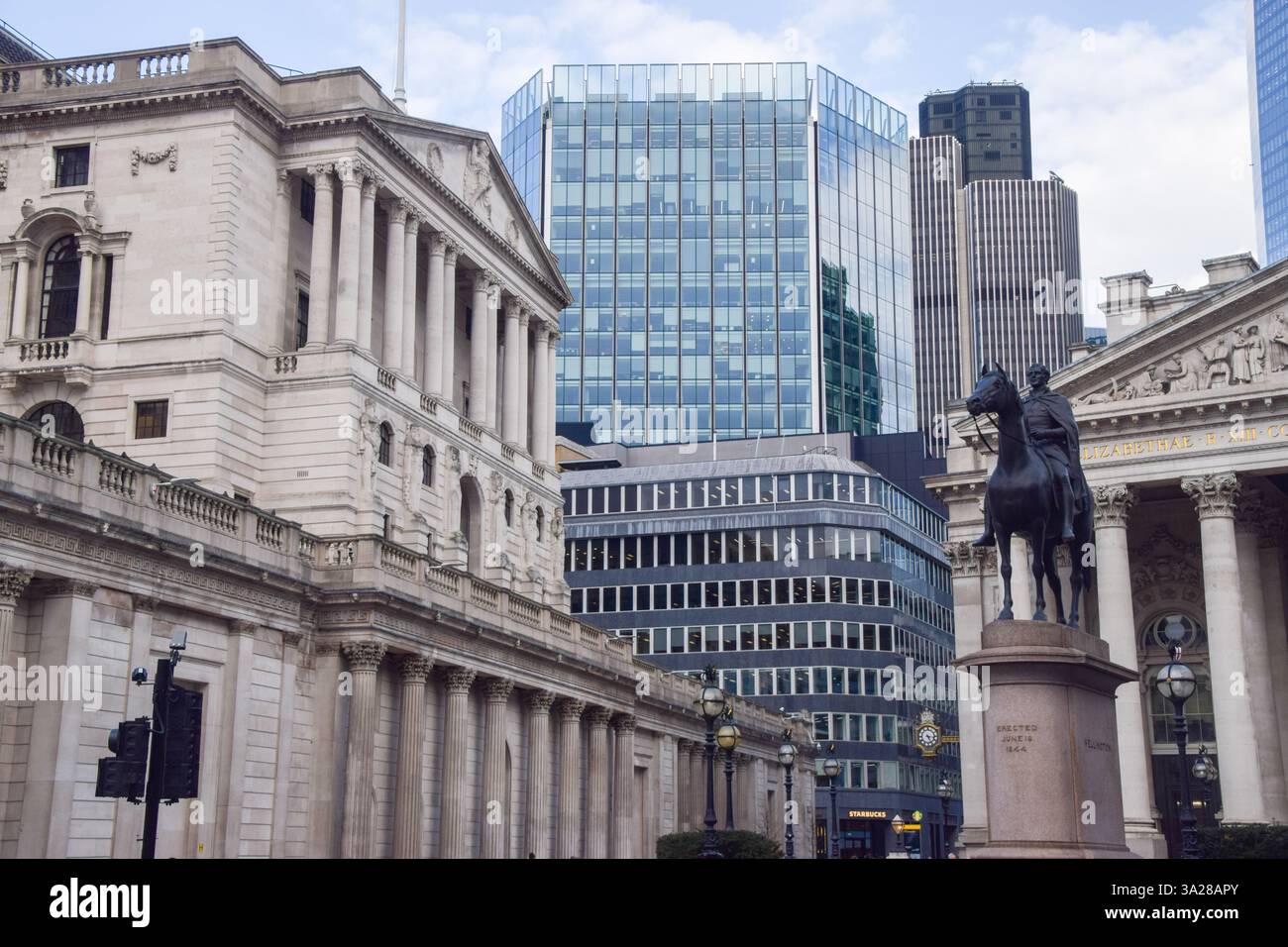 London, UK. 12th March 2025. General view of the Bank of England as the ...