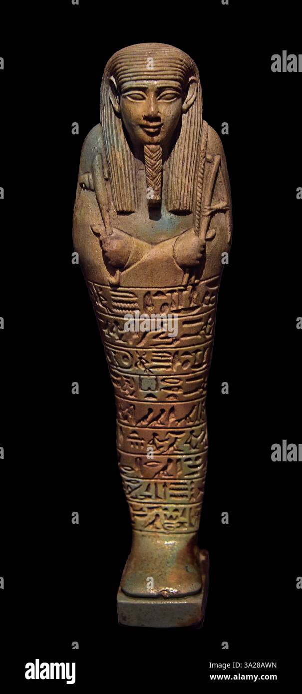Shabti of Wahibre Emakhet, priest of the goddess of Wadjet, Late Period ...