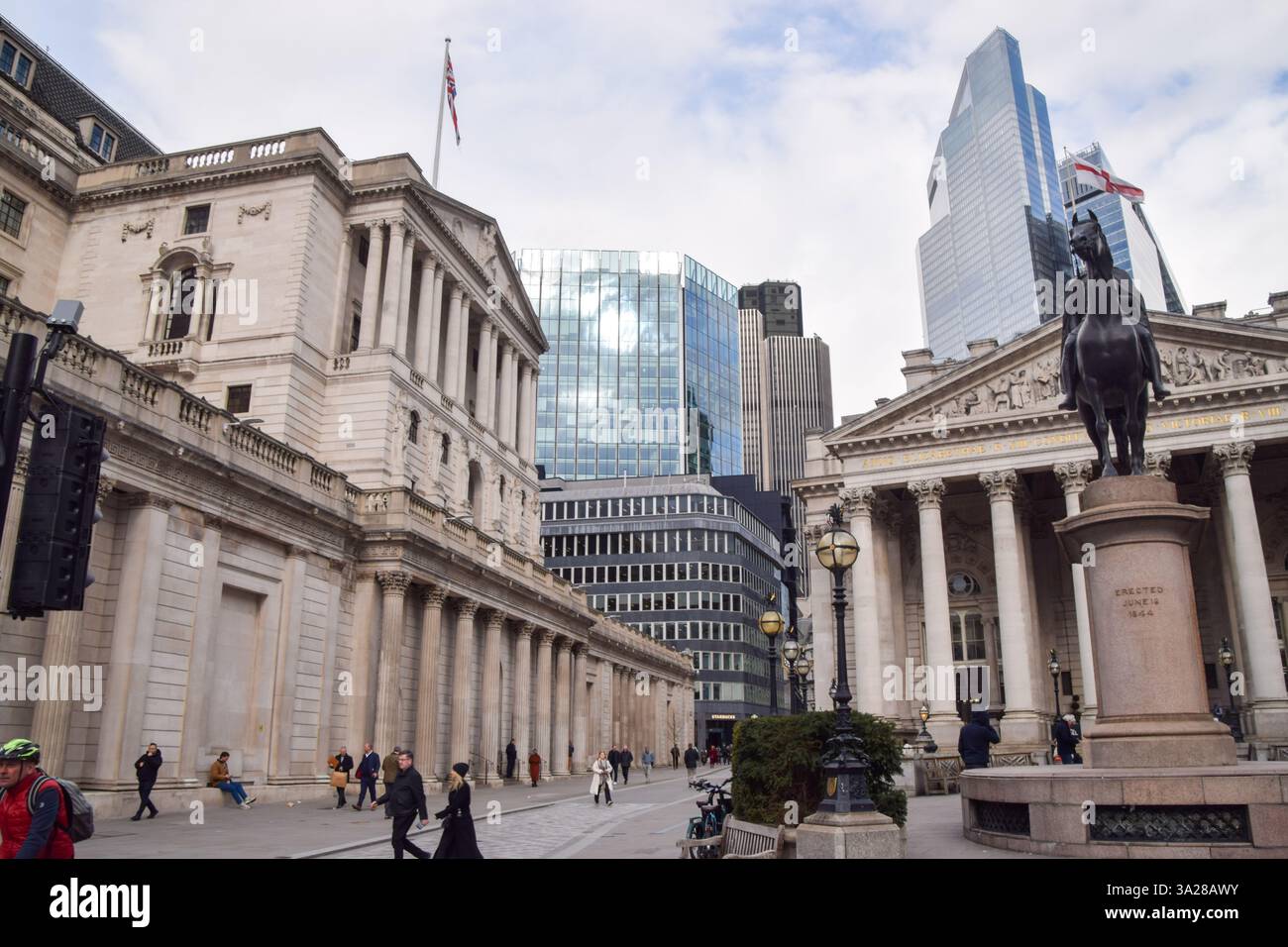 London, UK. 12th March 2025. General view of the Bank of England as the ...