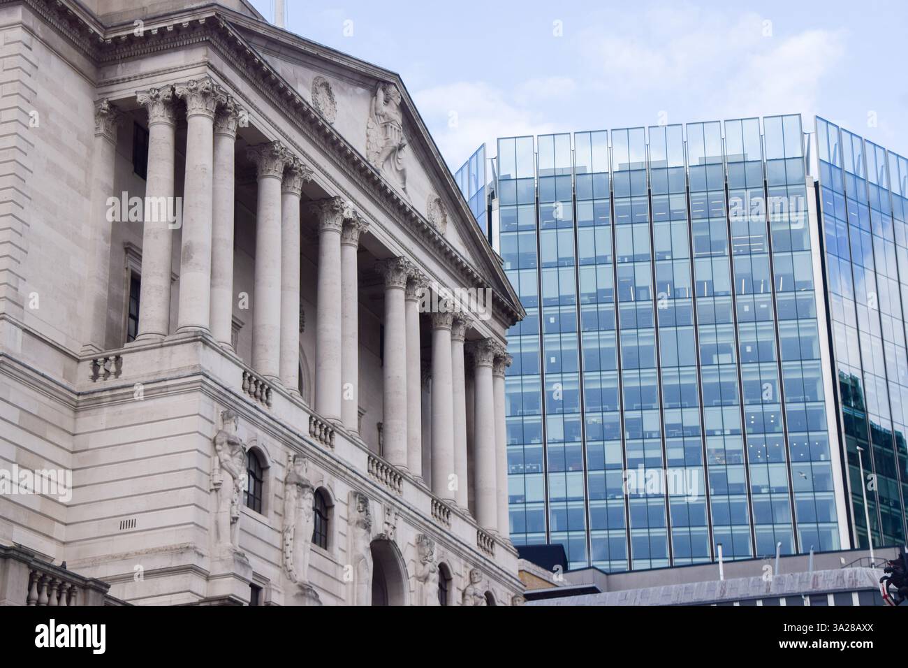 London, UK. 12th March 2025. General view of the Bank of England as the ...