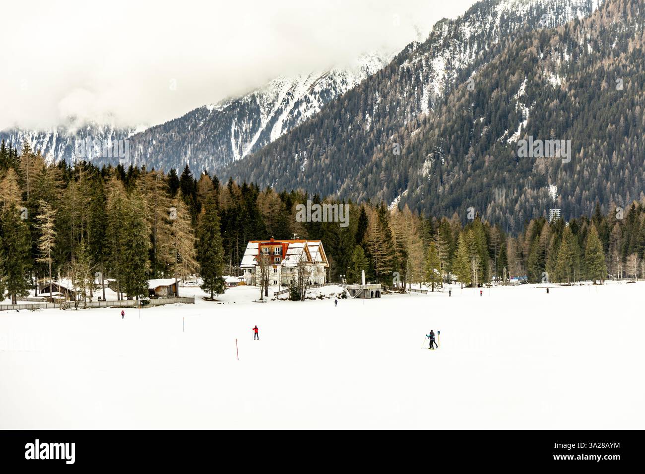 Hike up the Staller Sattel to the Austrian border near Antholz in the ...