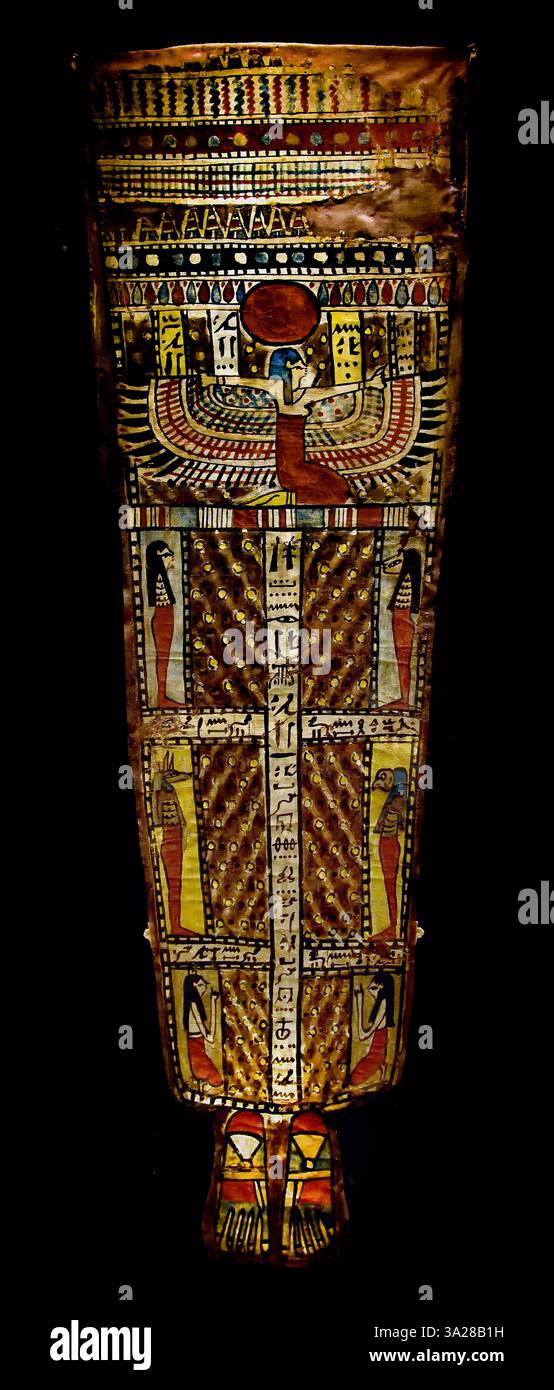 Painted Mummy Shroud, 2nd–1st centuries B.C.,Gamhud, Egypt, ( tomb ...