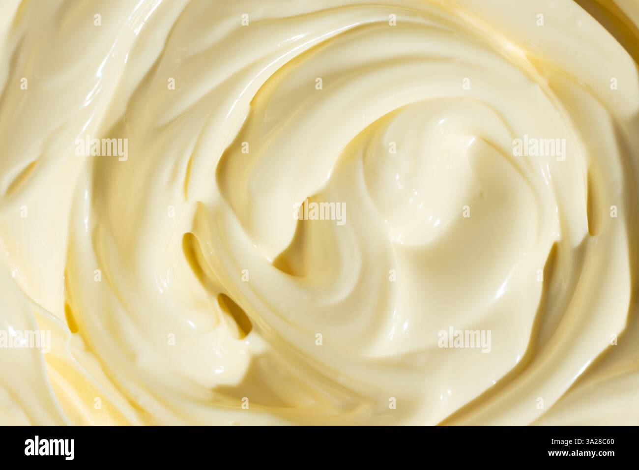 Abstract Food Background. Swirled Mayonnaise Spread Stock Photo - Alamy