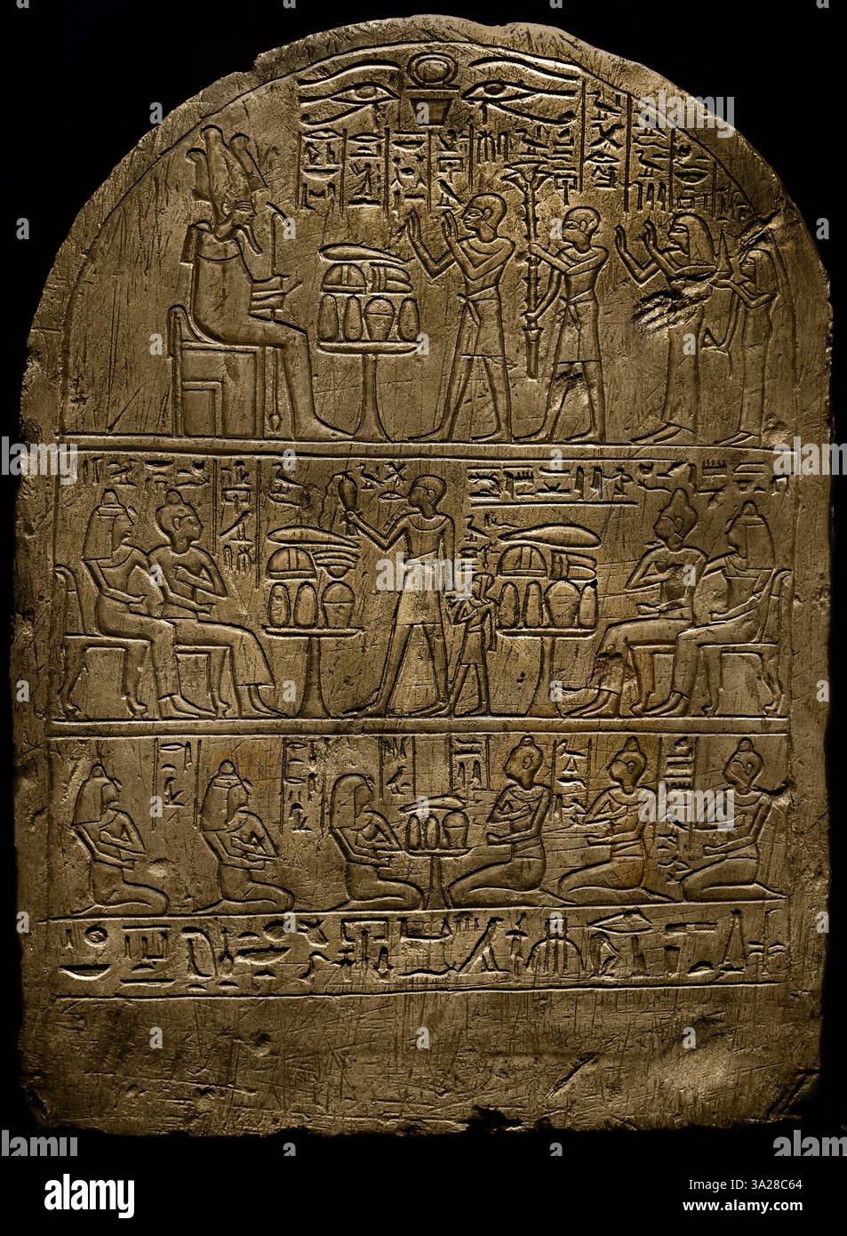 The Stela of the Custodian of the Treasury Hormes, 1427–1400 B.C. or ...
