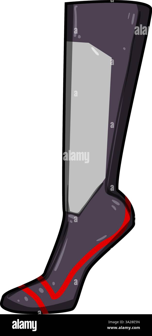 electric socks heated cartoon vector illustration Stock Vector Image ...
