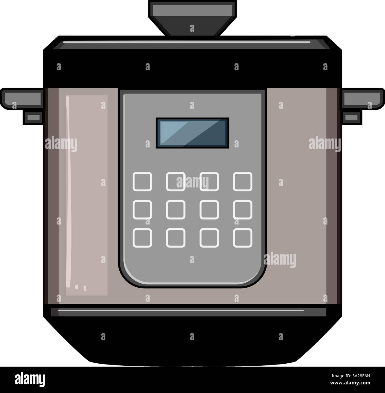stew slow cooker cartoon vector illustration Stock Vector Image & Art ...
