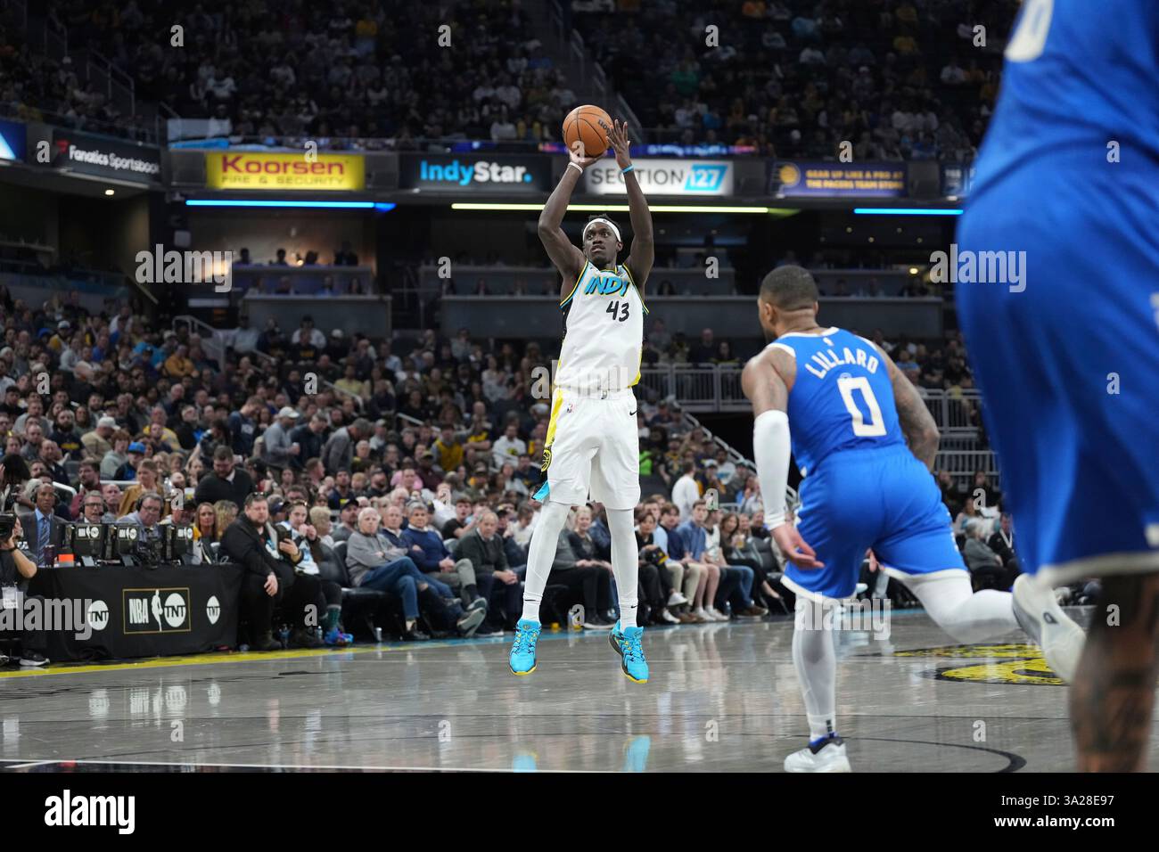 Indiana Pacers forward Pascal Siakam (43) in action as the Milwaukee ...