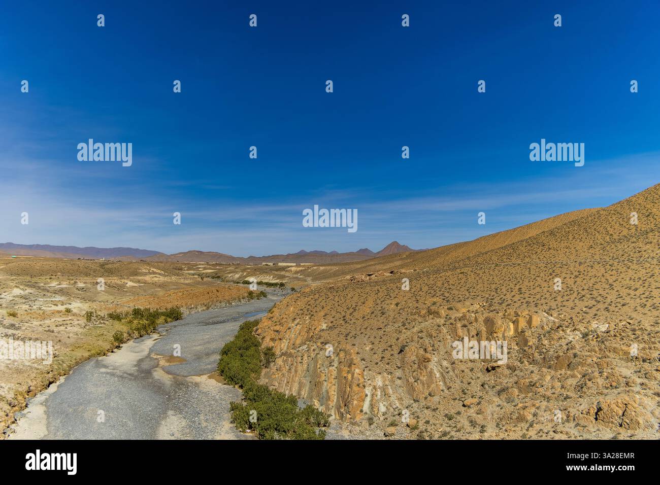 River in the Atlas mountain -Ziz valley (Ziz Gorges), Morocco Stock ...
