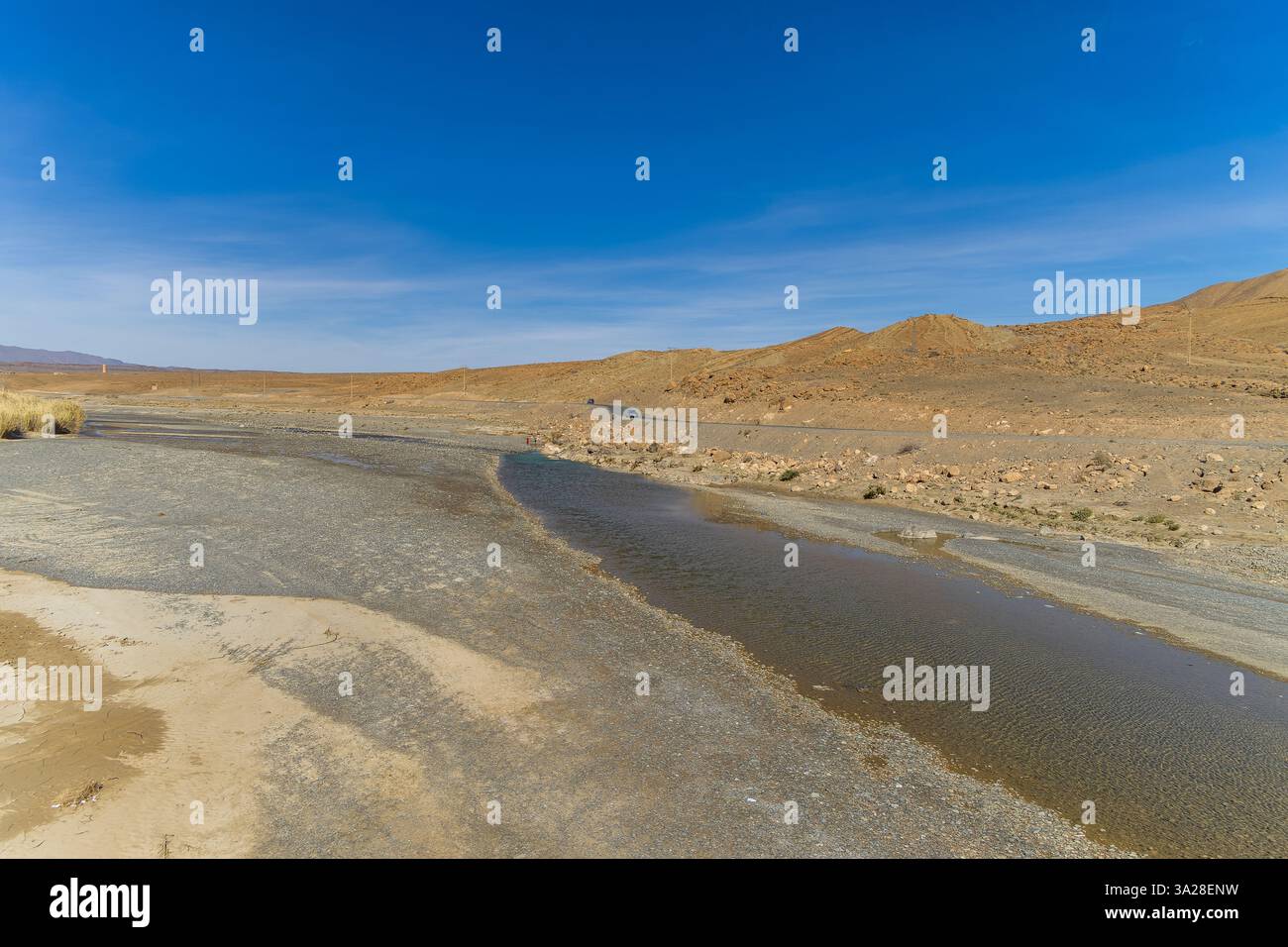River in the Atlas mountain -Ziz valley (Ziz Gorges), Morocco Stock ...