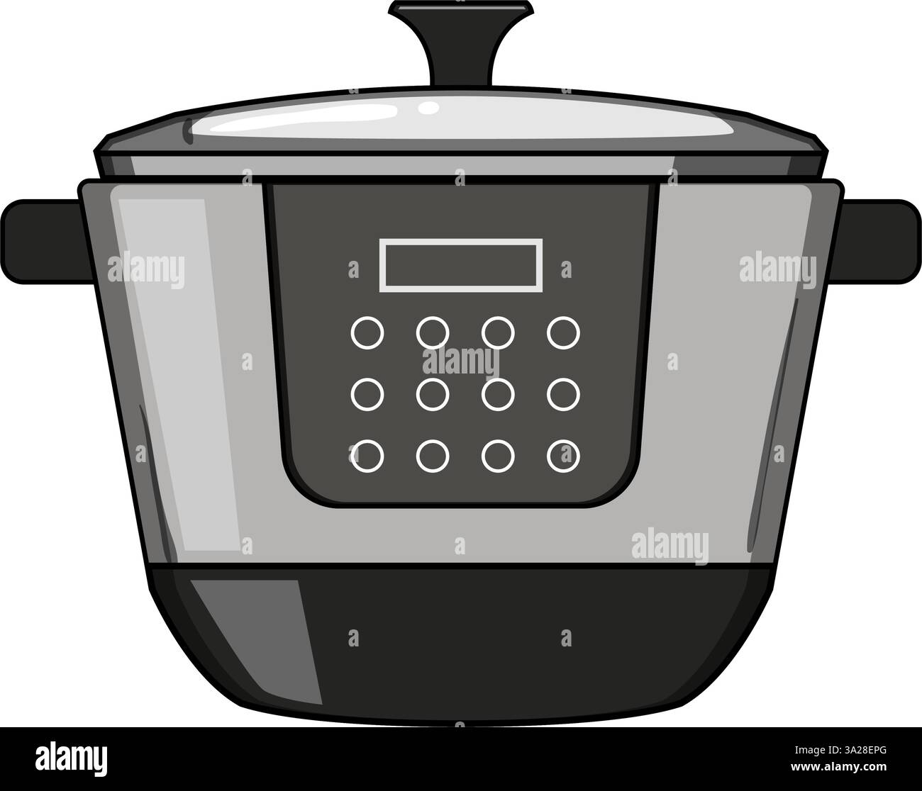 meals slow cooker cartoon vector illustration Stock Vector Image & Art - Alamy