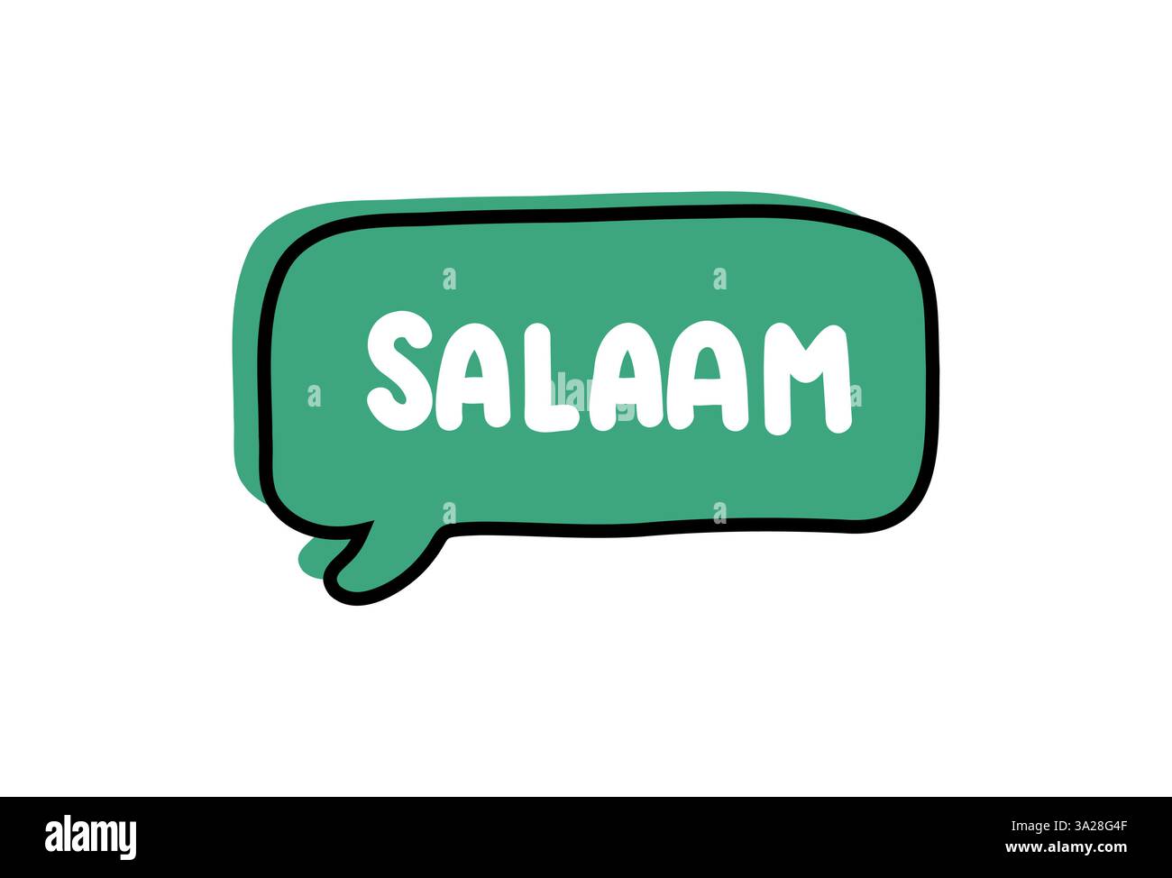 Salaam. Badge, icon, logo vector design illustration on white ...