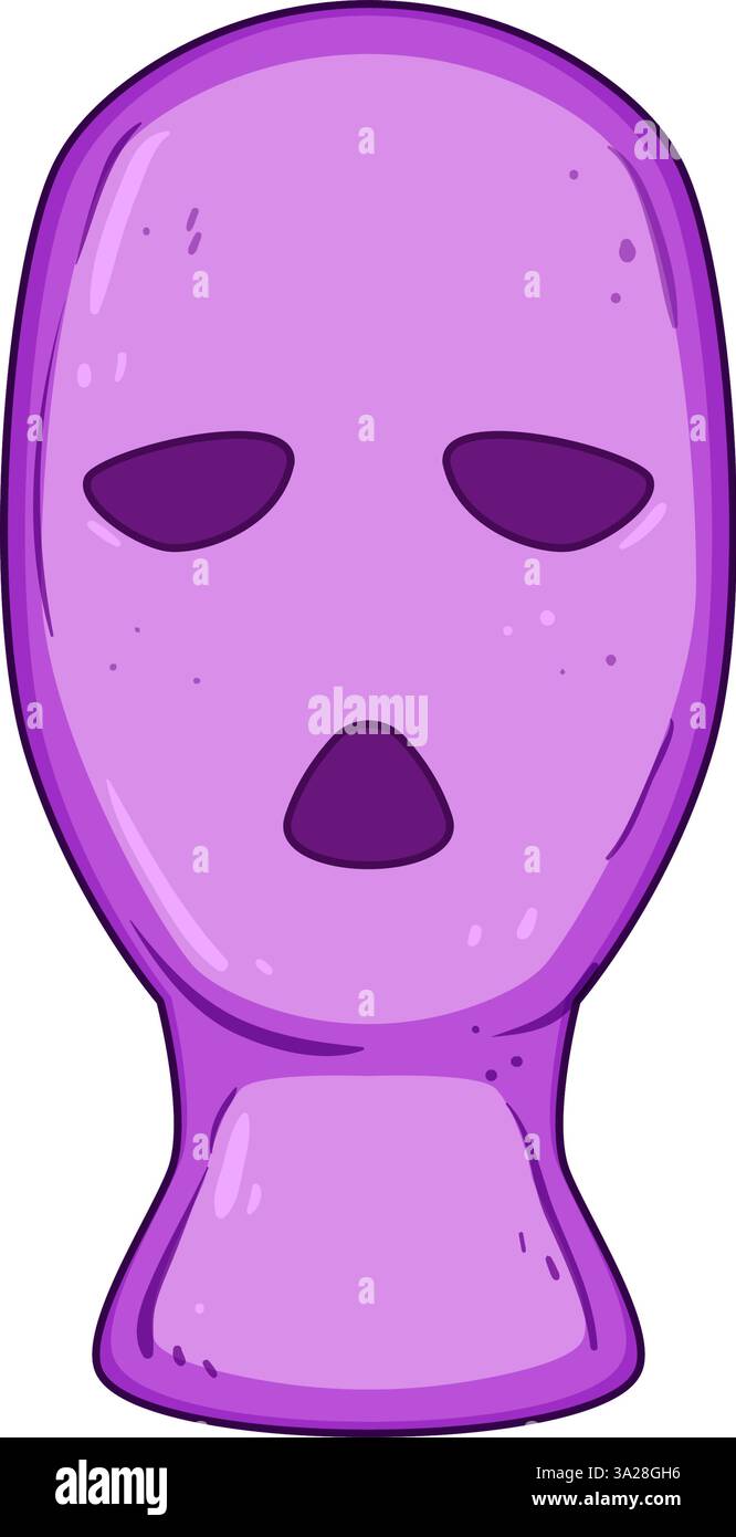 protection ski mask cartoon vector illustration Stock Vector Image ...