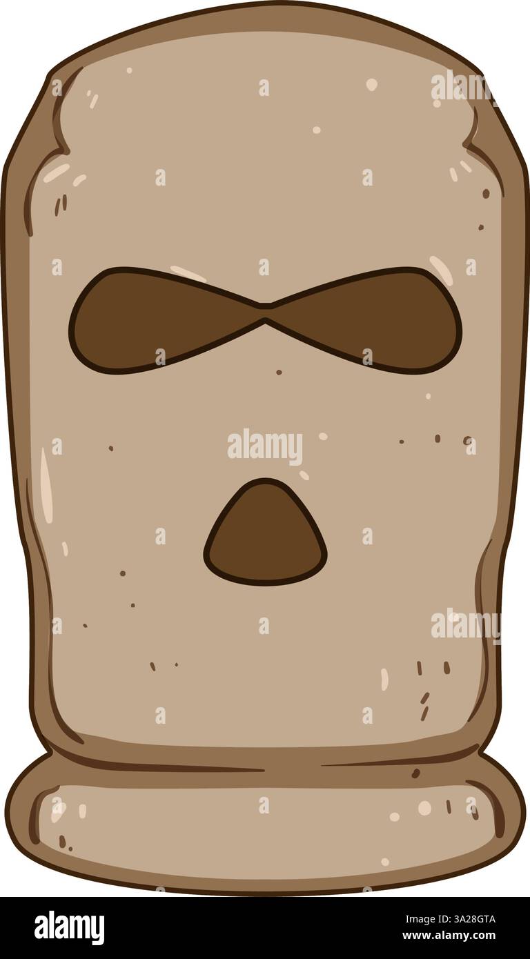 snow ski mask cartoon vector illustration Stock Vector Image & Art - Alamy