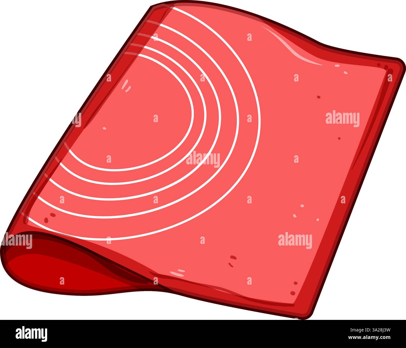 folk silicone baking mat cartoon vector illustration Stock Vector Image ...