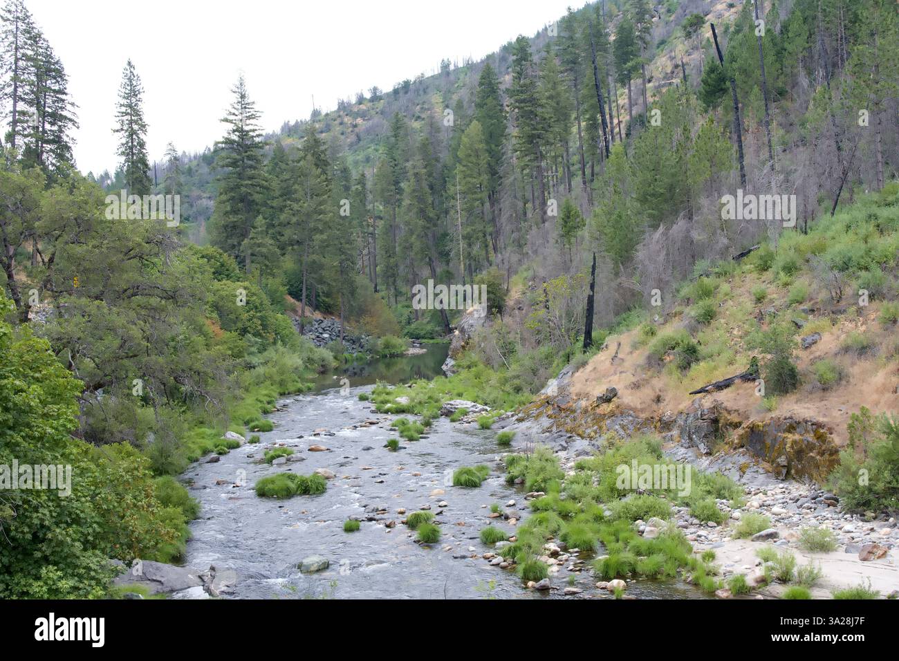 North fork Weber Creek adjacent to Highway 50 in Northern California ...