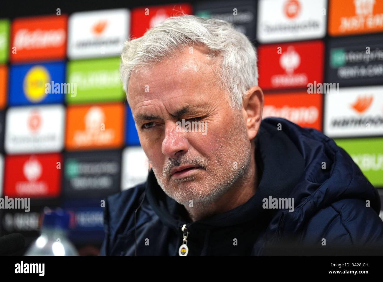 Fenerbahce manager Jose Mourinho during a press conference at the Ibrox ...