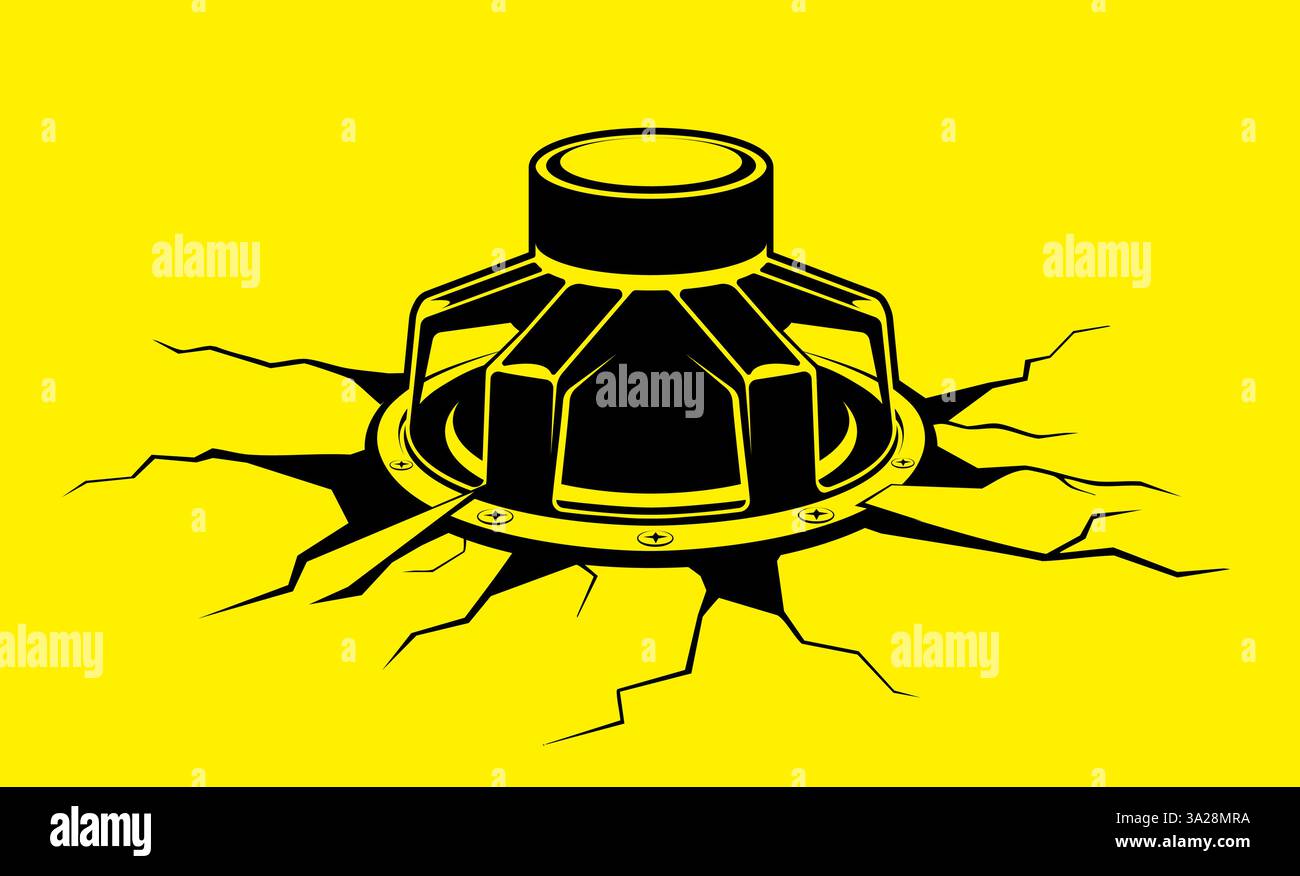 Big subwoofer Stock Vector Images - Alamy