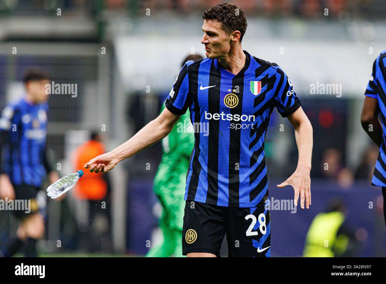 Benjamin Pavard seen during UEFA Champions League game between teams of ...