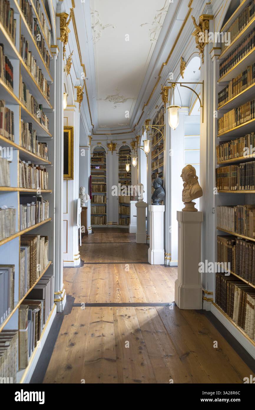 Central Rococo Hall of the Duchess Anna Amalia Library in Weimar ...