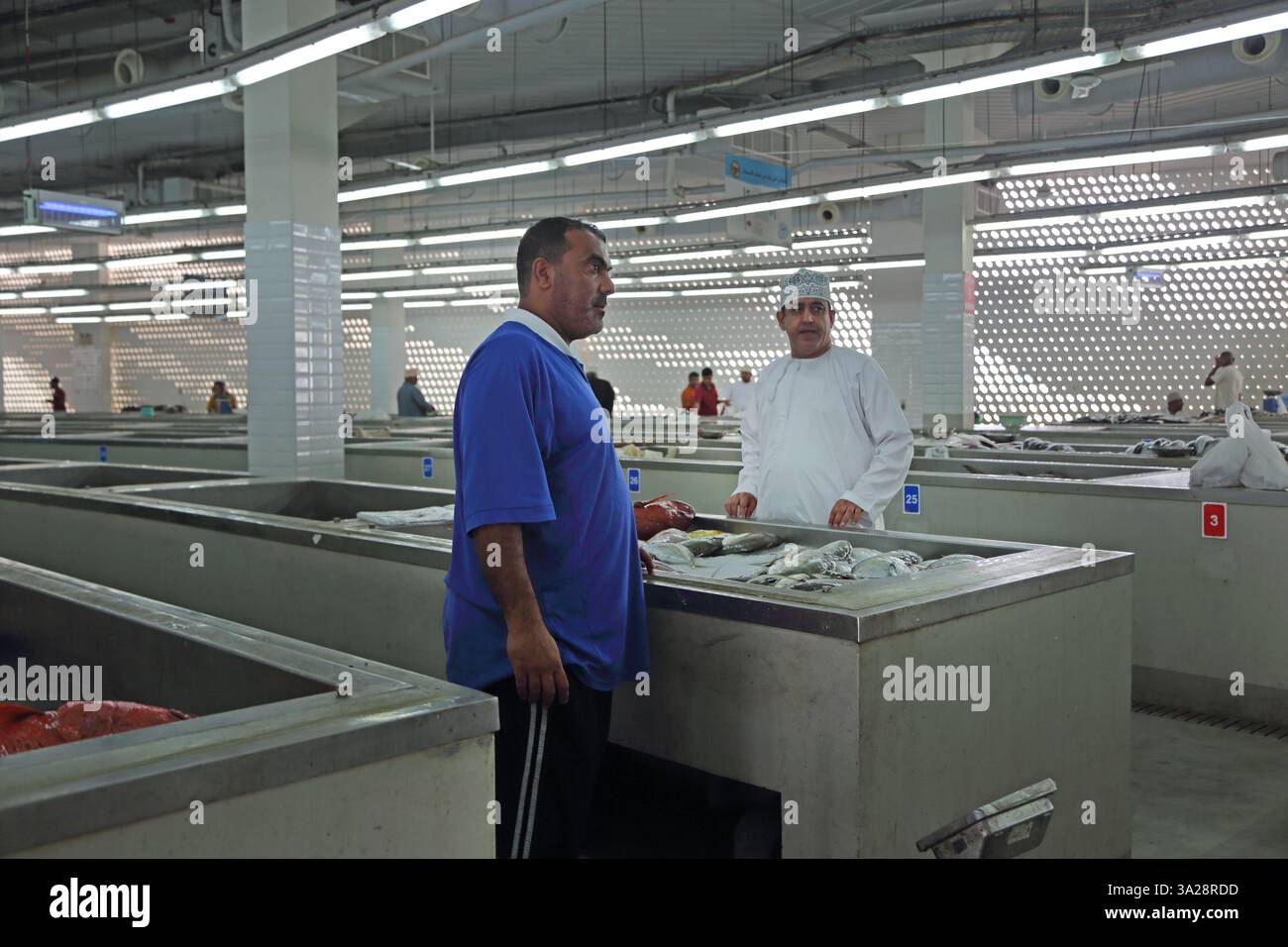 Omani Selling Fish at Mutrah Fish Souk Muscat Oman Stock Photo - Alamy
