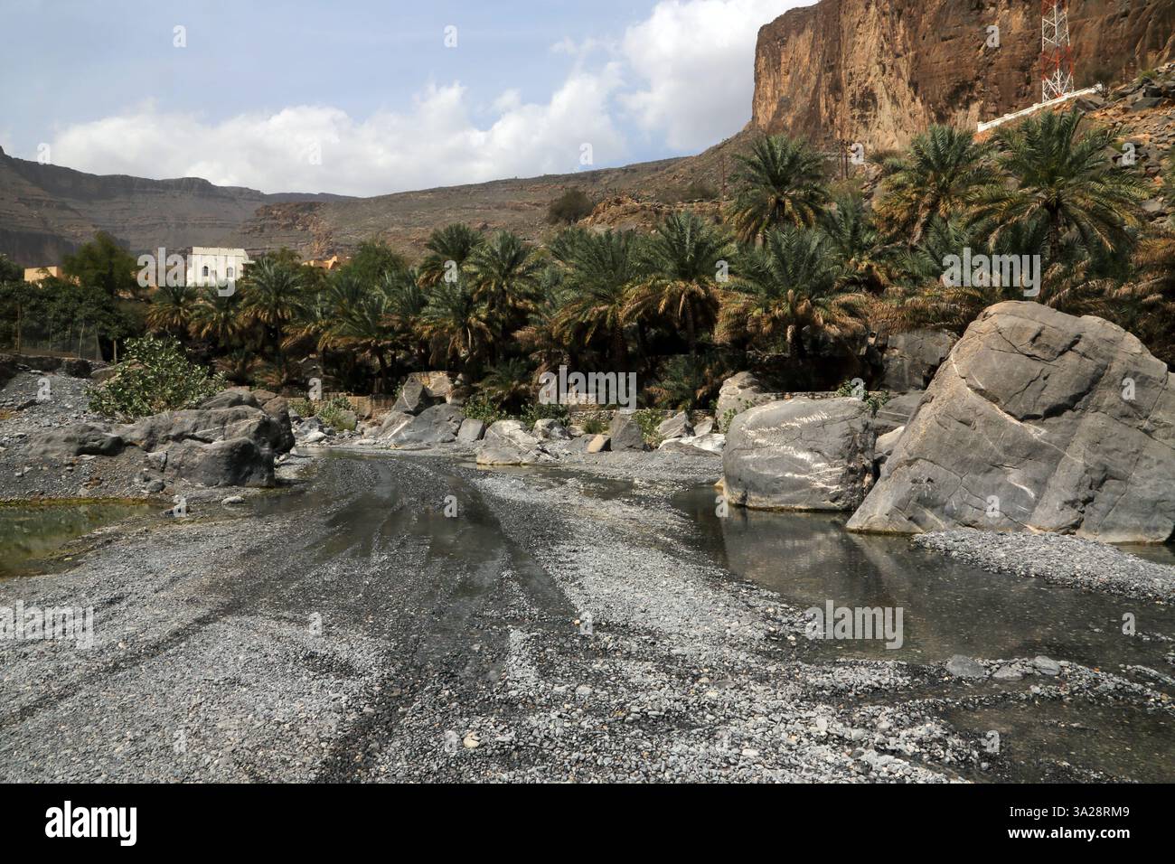 Wadi Ghul Hajar Mountains Al Hamra Oman Stock Photo - Alamy