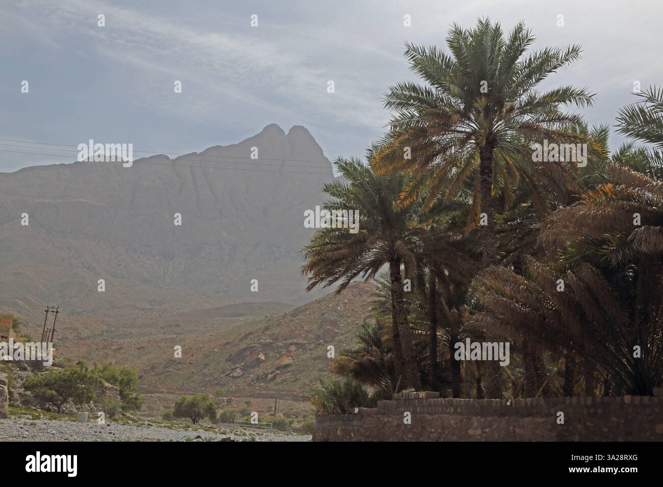 Wadi Ghul Hajar Mountains Al Hamra Oman Stock Photo - Alamy