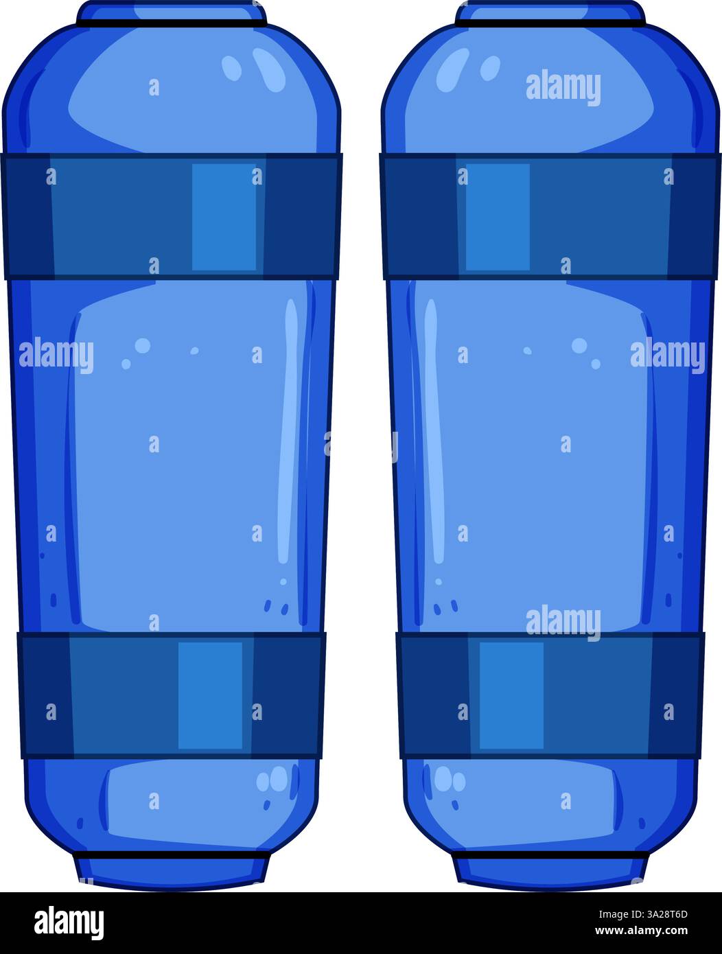 tumbler shin guards cartoon vector illustration Stock Vector Image ...