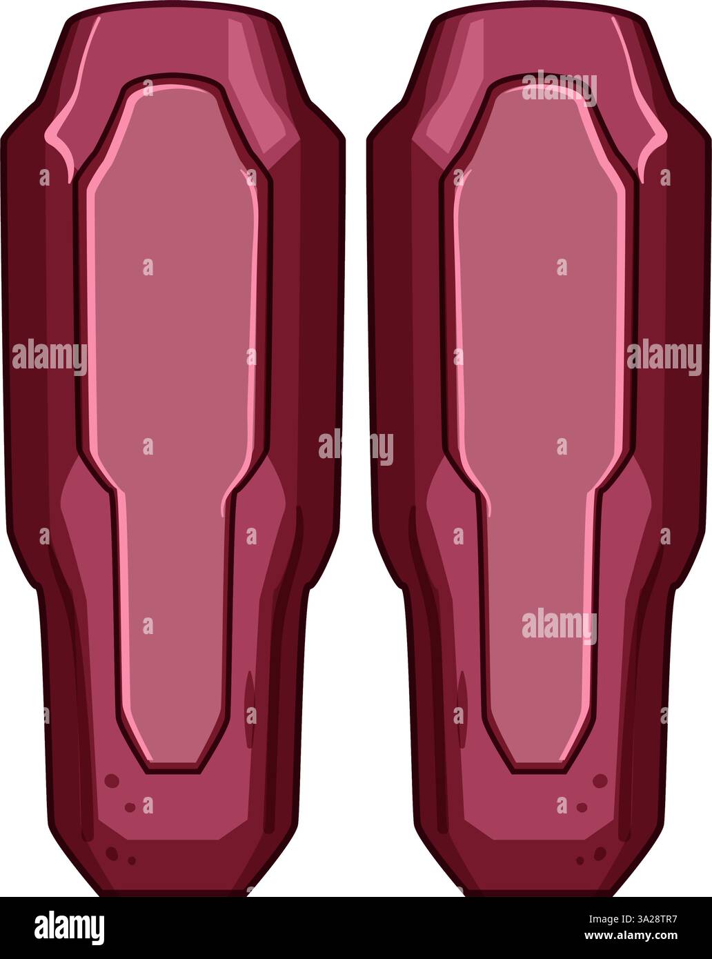 champagne shin guards cartoon vector illustration Stock Vector Image ...