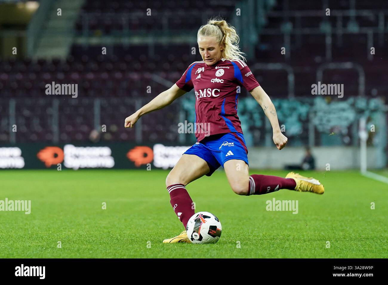 Lancy, Switzerland. 12th Mar, 2025. 12/03/2025, Lancy, Stade de Geneve ...