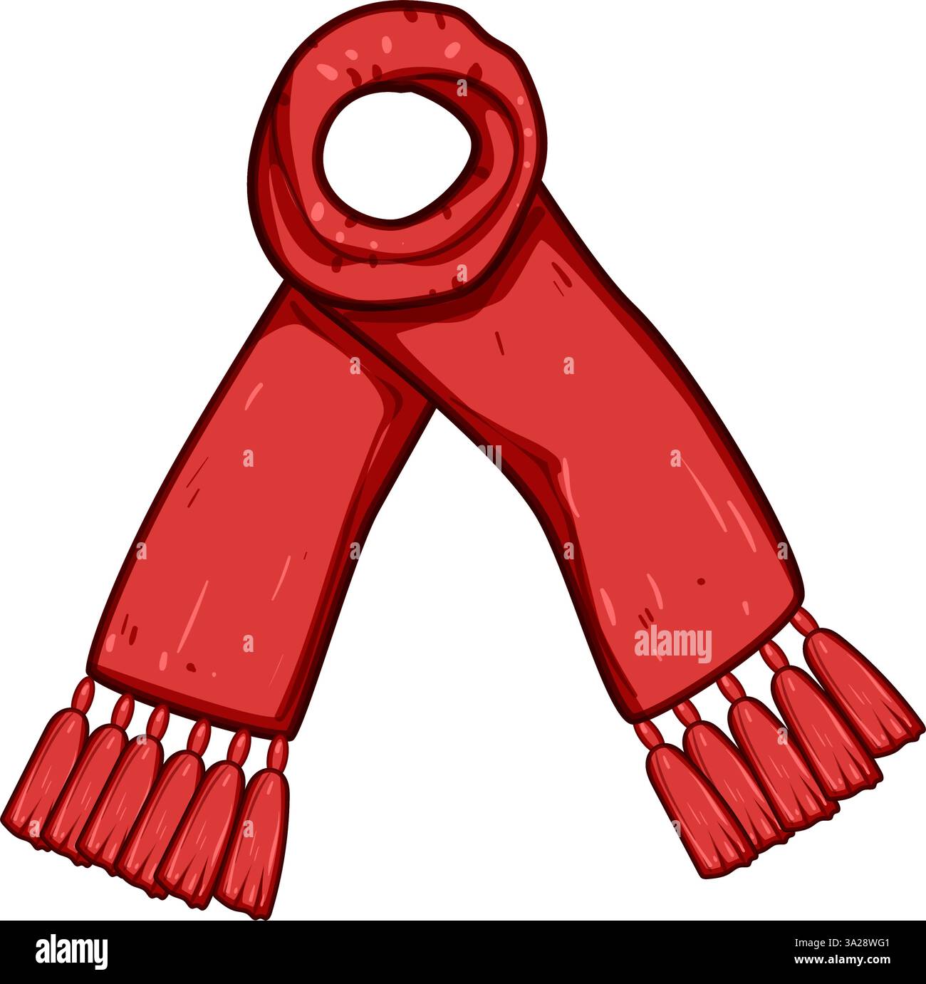 outfit scarf kid cartoon vector illustration Stock Vector Image & Art ...