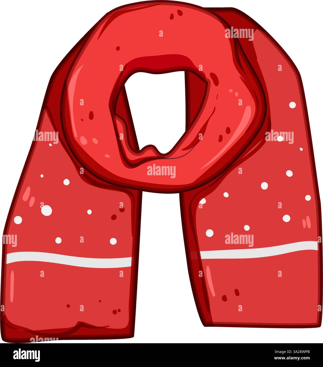 children scarf kid cartoon vector illustration Stock Vector Image & Art ...