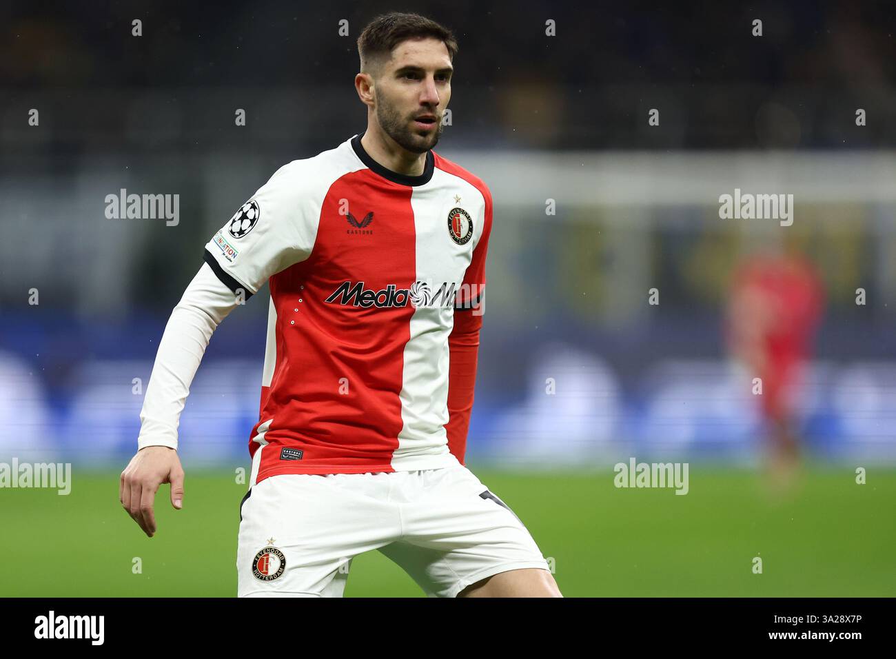 Luka Ivanusec of Feyenoord looks on during the UEFA Champions League ...