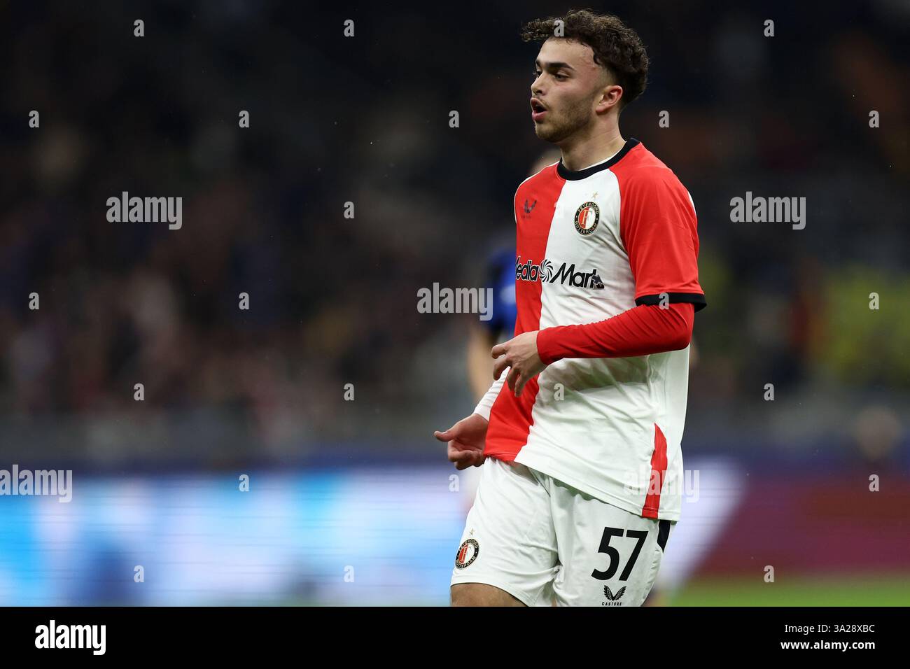 Milano, Italy. 11th Mar, 2025. Aymen Sliti of Feyenoord looks on during ...