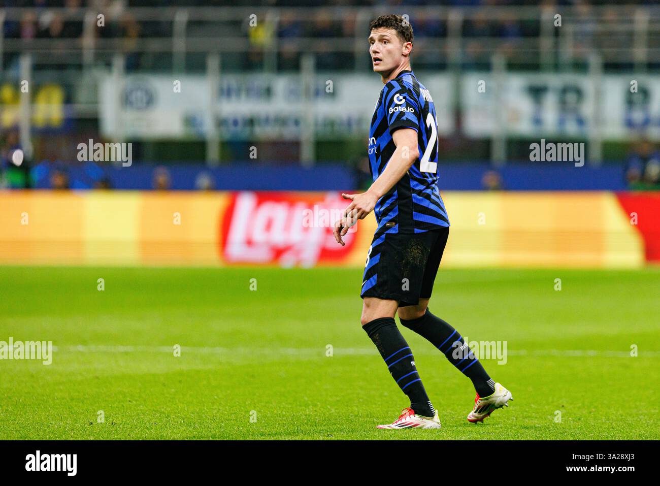 Benjamin Pavard seen during UEFA Champions League game between teams of ...