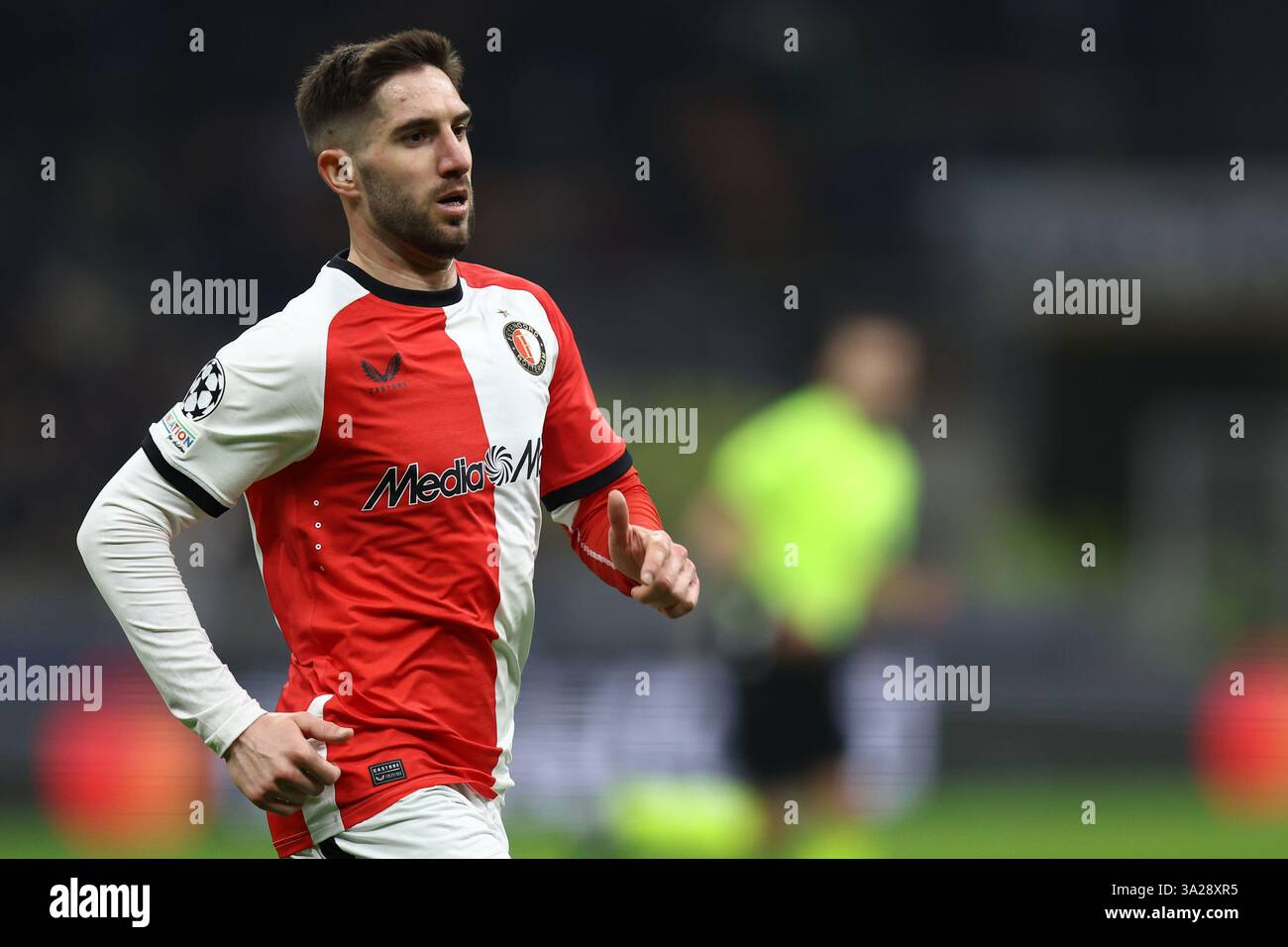 Luka Ivanusec of Feyenoord looks on during the UEFA Champions League ...