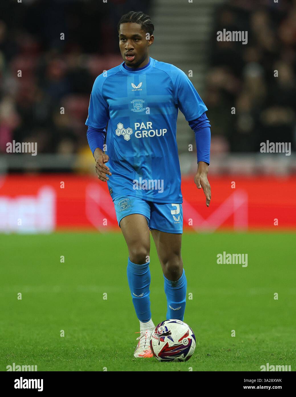 Preston North End's Jayden Meghoma during the Sky Bet Championship ...