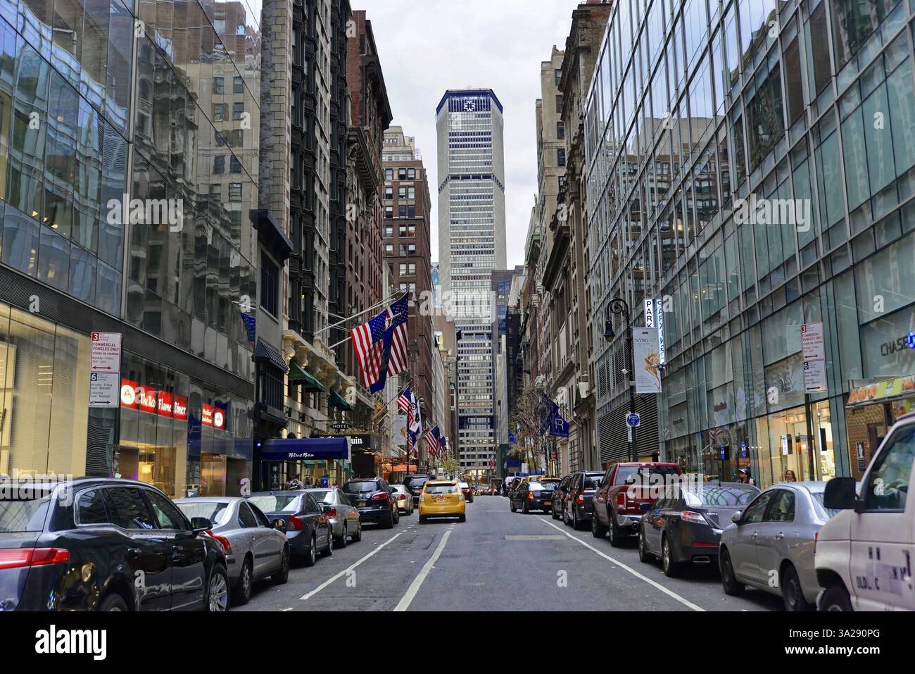 Manhattan, New York City, New York, USA, North America, Street with ...