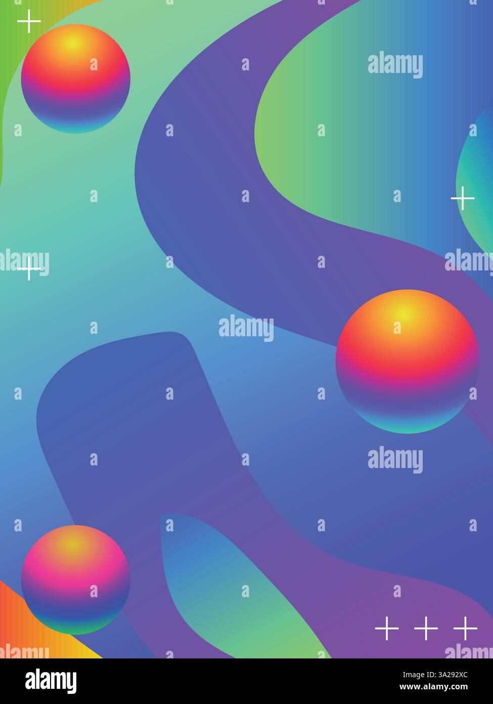 Futuristic neon gradient flow Stock Vector Images - Alamy