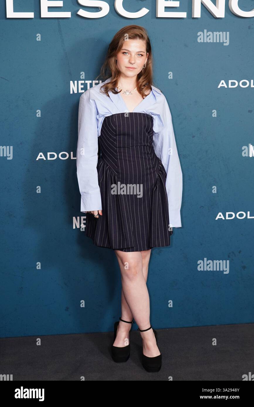 Amelie Pease arriving for the special screening of Adolescence, at BAFTA in central London ...