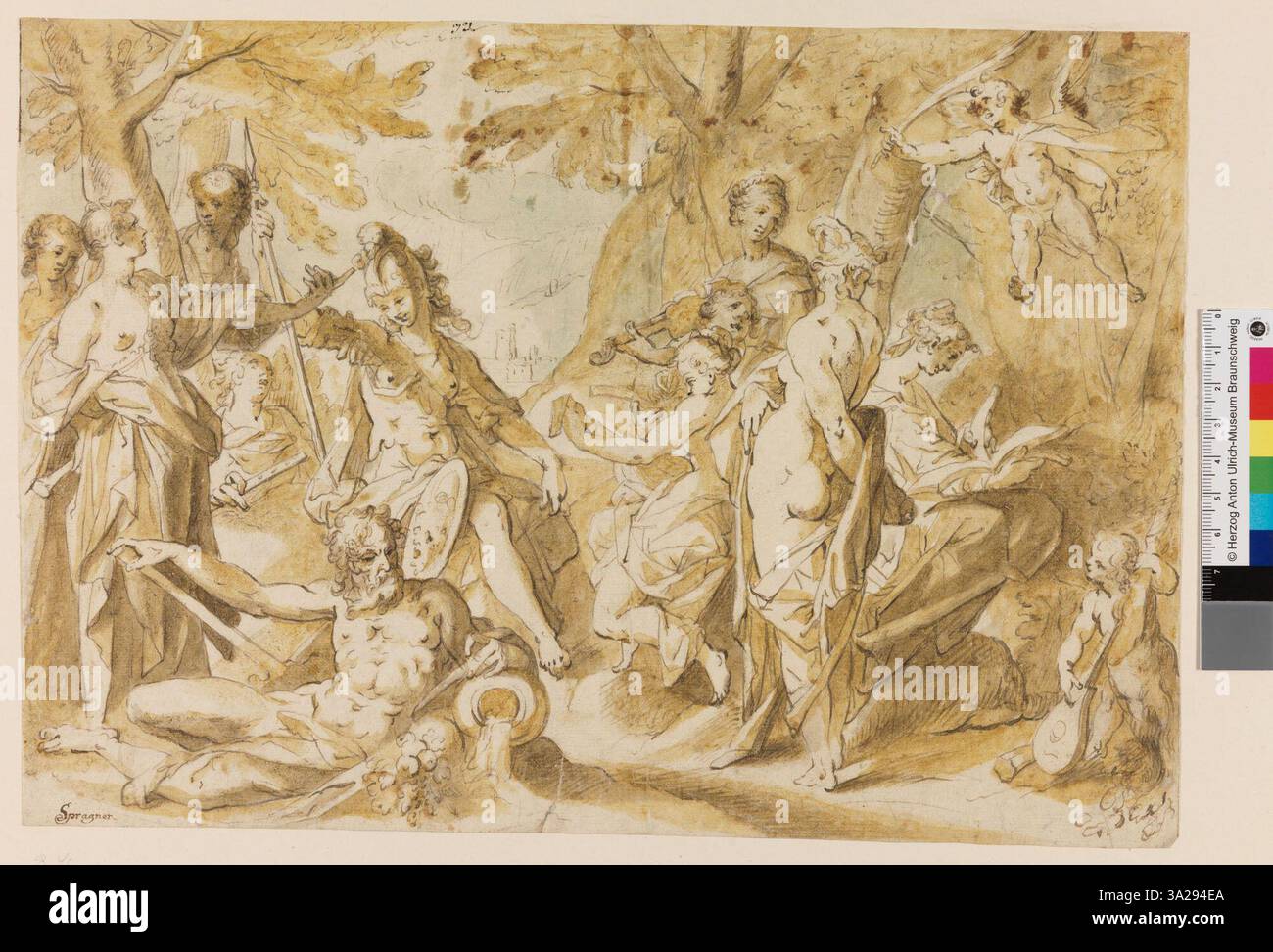This allegorical work by Bartholomeus Spranger portrays the theme of ...