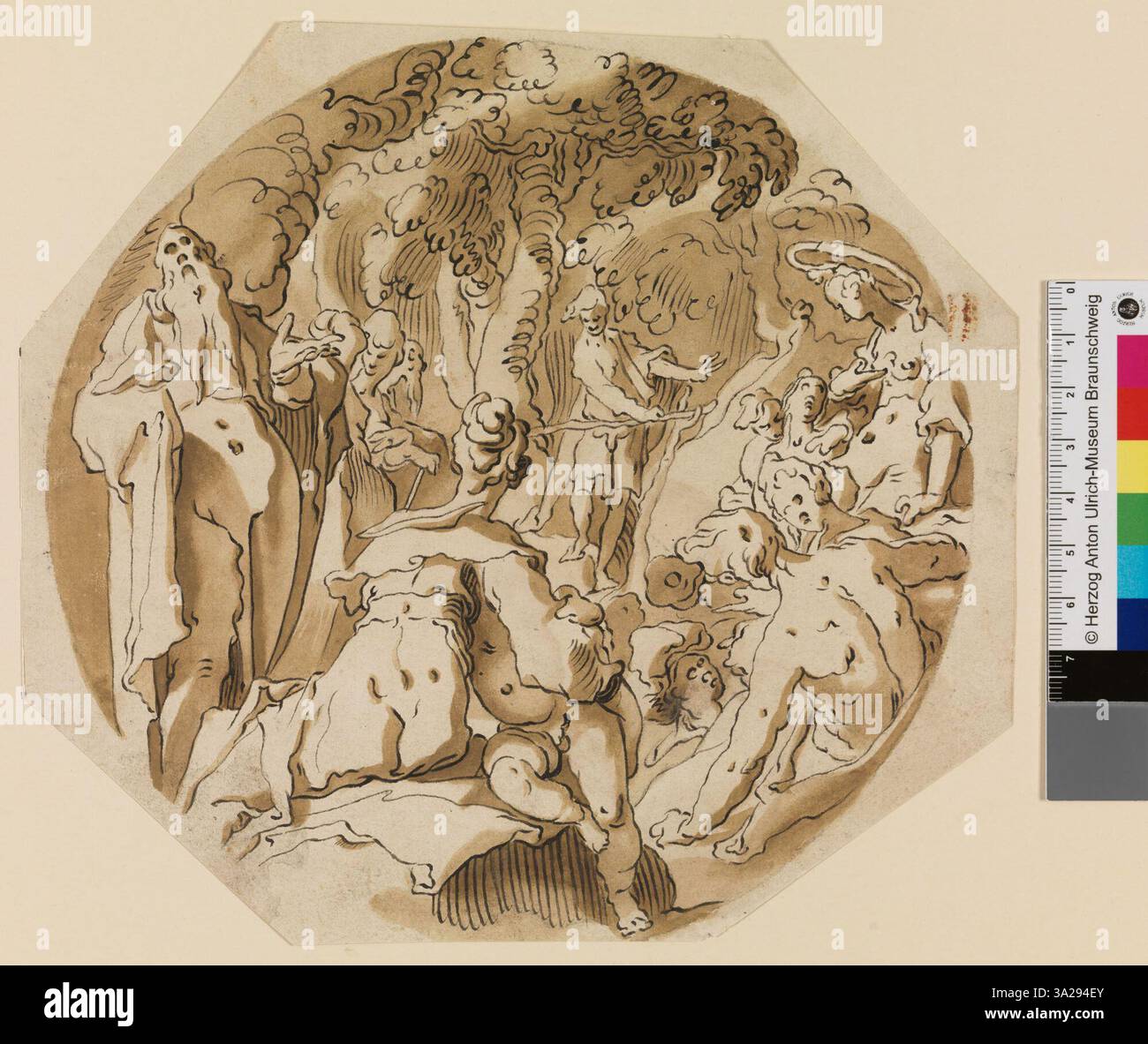 Another depiction of Saint John the Baptist preaching by Bartholomeus ...