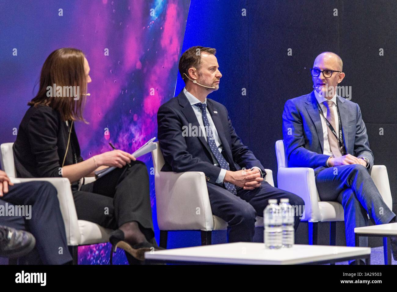 A discussion between Faye Melly, Paul Bate, and Renato Krpoun at the ...