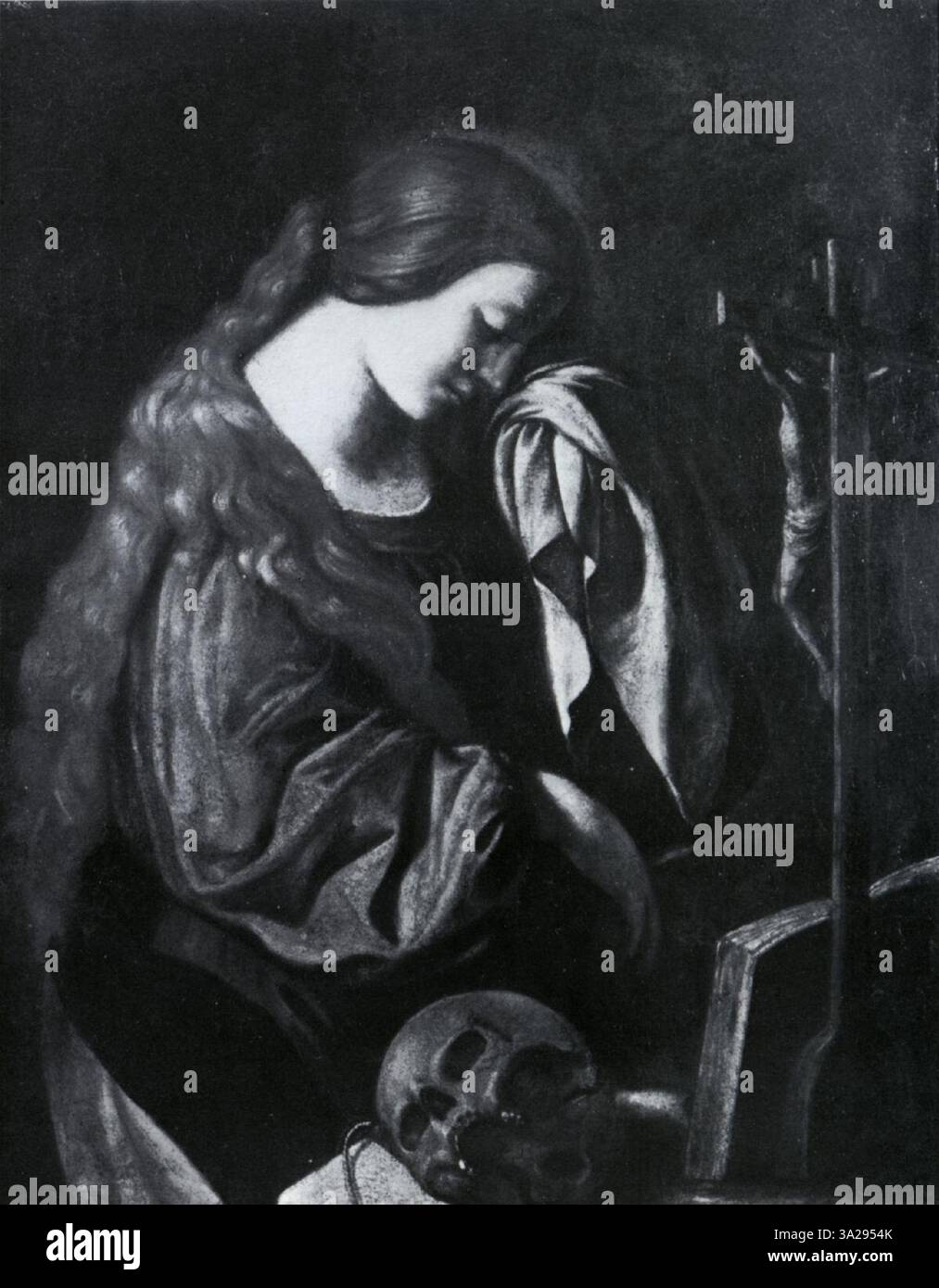 This work by Guercino shows a weeping Mary Magdalene, a typical subject ...