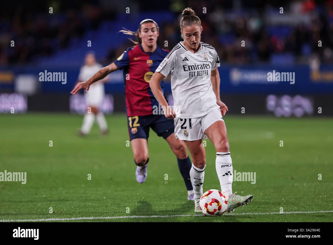 Filippa Angeldahl of Real Madrid CF in action during the Spanish Cup ...